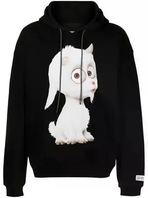 MOSTLY HEARD RARELY SEEN Graphic Print Hoodie - Black