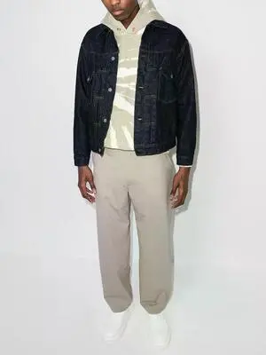 ORSLOW Contrast-stitched Denim Trucker Jacket