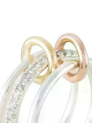 SPINELLI KILCOLLIN Sterling And Diamond Linked Ring - Silver