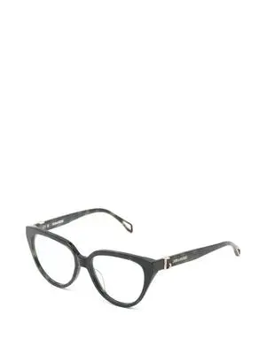 Zadig&Voltaire Tortoiseshell-effect Cat-eye Eyeglasses - Green