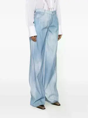 Ermanno Scervino Light Wash Wide Leg Jeans