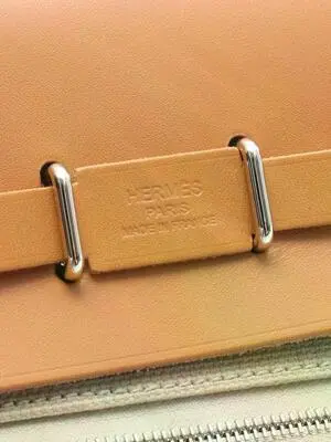 Hermès Military Toile And Vache Hunter Herbag Zip 20 Crossbody Bag - Neutrals