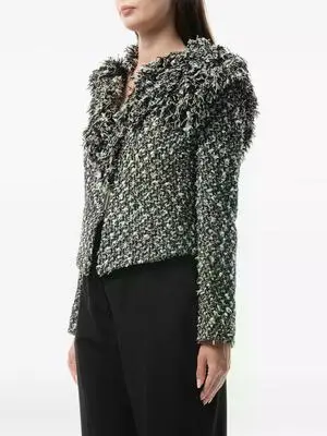 LANVIN Tweed Jacket With Frayed Edges