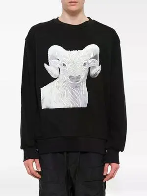 JUUN.J Ram Embroidered Sweatshirt
