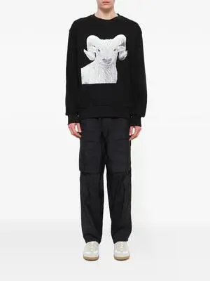 JUUN.J Ram Embroidered Sweatshirt