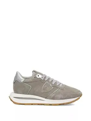 Philippe Model Tropez Haute Metallic-heel-counter Sneakers - Grey