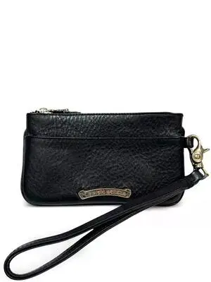 Chrome Hearts Cross-patch Leather Wallet