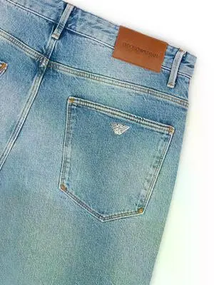 Emporio Armani J06 Slim-fit Distressed Jeans