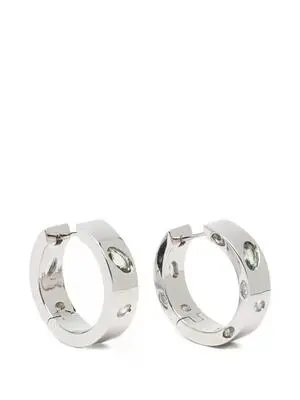 DARKAI Crystal-embellished Hoop Earrings - Silver