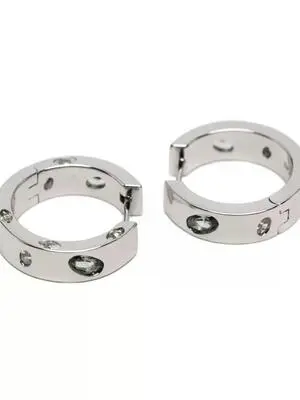 DARKAI Crystal-embellished Hoop Earrings