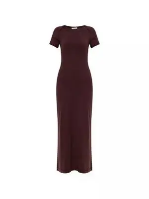 BY MALENE BIRGER Irina Ribbed Boatneck Maxi Dress