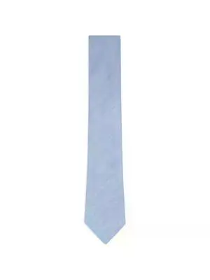 Zegna Woven Pointed-tip Tie - Blue