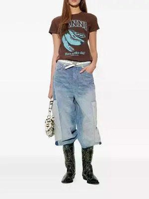 GANNI Graphic Print T-shirt