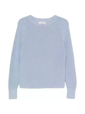 Marc O'polo Ribbed Knit Raglan Sleeve Jumper - Blue