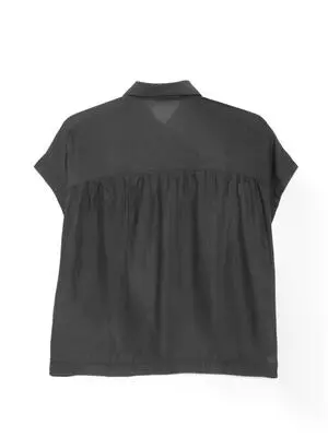 Marc O'polo Gathered Back Short-sleeve Shirt - Grey