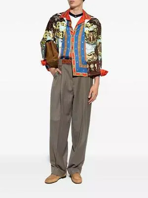 Versace Printed Silk Shirt