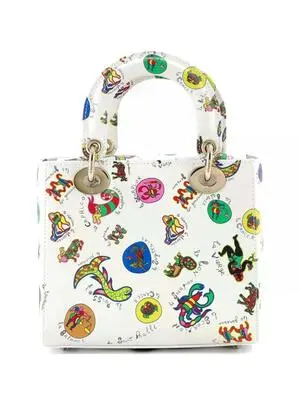 Dior Lady Bag, Printed Leather, Small Satchel - Multicolour