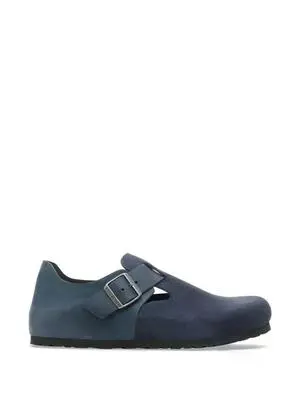 BIRKENSTOCK London Buckle Fastening Suede Sneakers - Blue