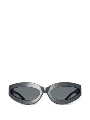 Attico X Linda Farrow Agnes Wrap Sunglasses - Grey