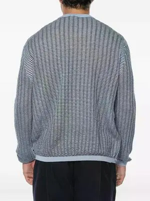 Emporio Armani Textured Knit Raglan Sleeve Sweater