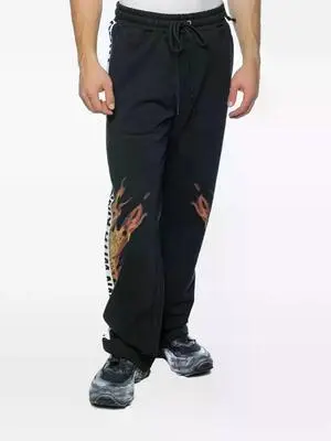 Ksubi Kings Synthesis Flame-print Track Pants