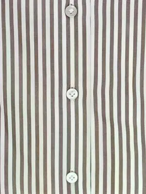 BORRIELLO NAPOLI Striped Spread-collar Shirt