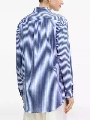 Guess Striped Logo-embroidered Shirt