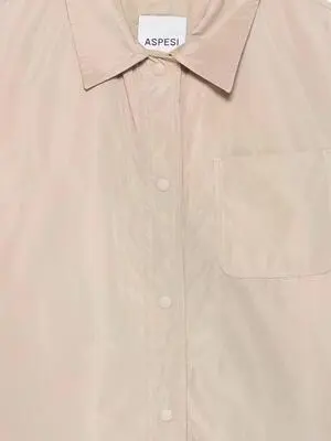 Aspesi Beige Spread Collar Shirt Jacket - Neutrals