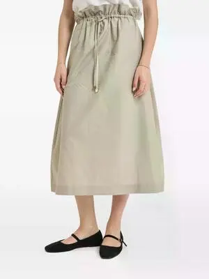 Liu Jo Drawstring Paperbag Waist Skirt - Green