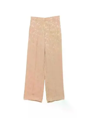 Stella McCartney Leopard-print Jacquard Wide-leg Trousers