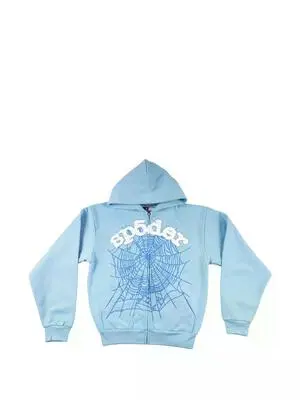 SP5DER Og Web Zip-up Hoodie - Blue