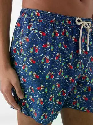 MC2 SAINT BARTH Scrooge Mcduck Print Swim Shorts - Blue
