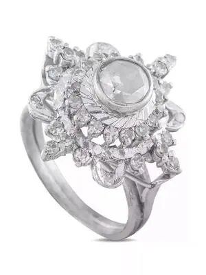 LB EXCLUSIVE 18k White Gold Diamond Ring - Silver