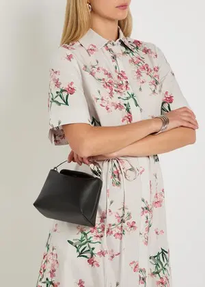 Erdem Bloom Mini Leather Top Handle Bag