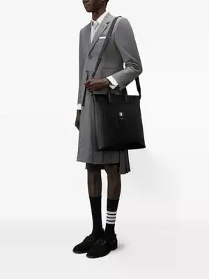 Thom Browne Pebble-grain Leather Tote Bag