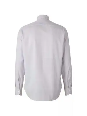 Canali Micro-check Long-sleeve Shirt