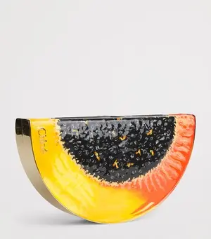 Chloé Enamel Tropics Papaya Minaudière Bag - Orange