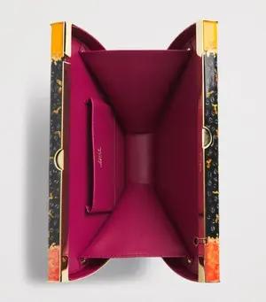 Chloé Enamel Tropics Papaya Minaudière Bag - Orange