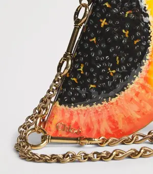 Chloé Enamel Tropics Papaya Minaudière Bag - Orange