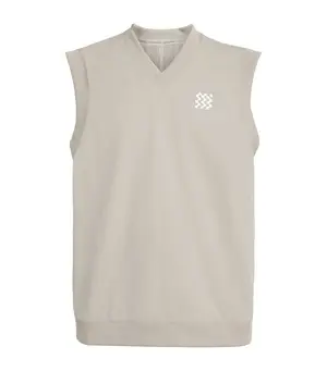 MANORS Reversible V-neck Vest - Beige