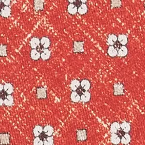 Isaia Silk Floral Neck Tie - Blue
