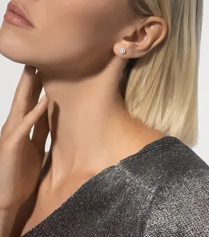 Messika Joy Small Stud Earrings In White Gold And Diamonds