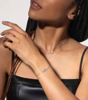 Messika Baby Move Classique Diamond Bracelet In White Gold