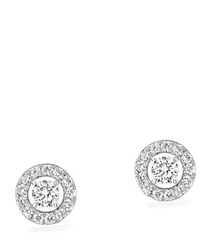 Messika Joy 18k White Gold & Diamond Stud Earrings - Silver