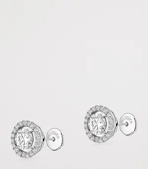 Messika Joy 18k White Gold & Diamond Stud Earrings