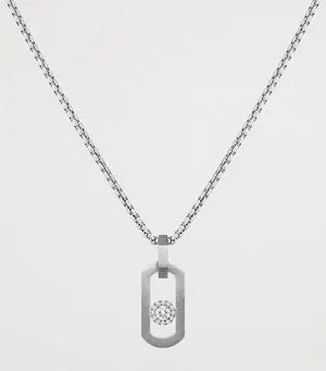 Messika So Move Titanium And Diamond Pendant Necklace