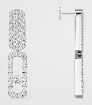 Messika Imperial Move White Gold And Diamond Drop Earrings