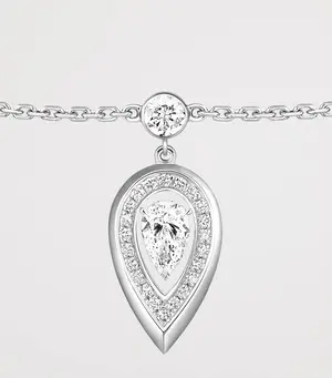 Messika Fiery White Gold And Diamond Anklet