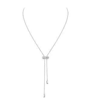 Messika Moderniste White Gold Diamond Necklace - Silver