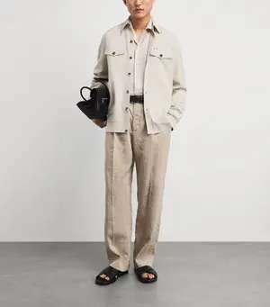 Isaia Wool-blend Overshirt